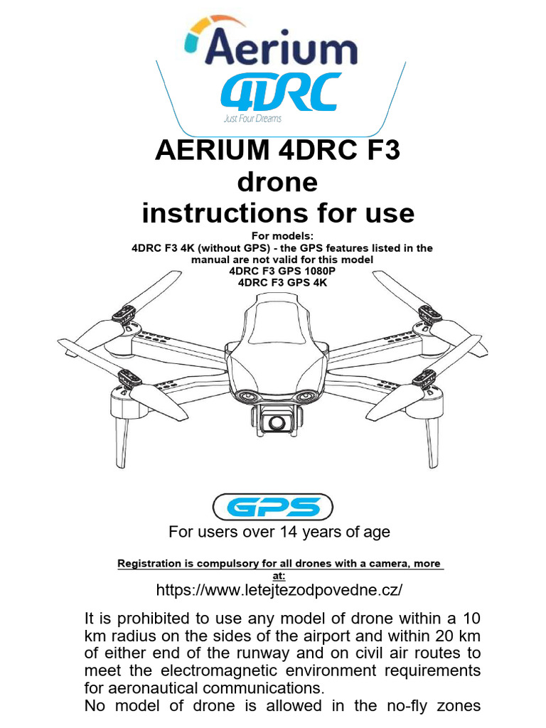 4DRC F3 Drone | PDF | Unmanned Aerial Vehicle | Usb