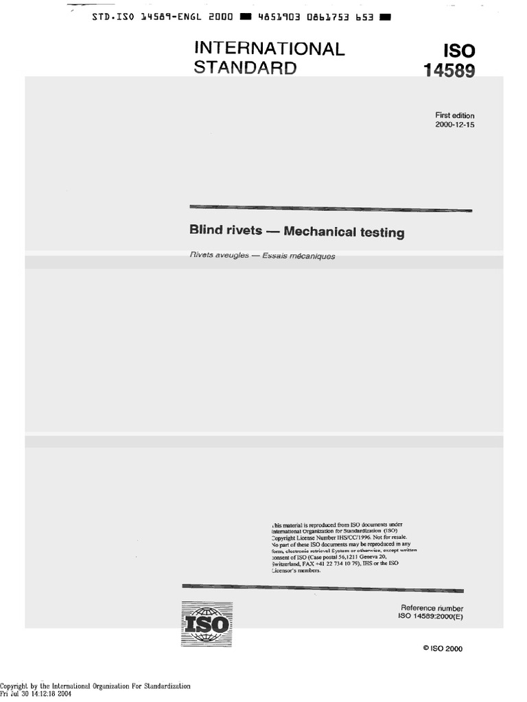 Iso 14589 | PDF