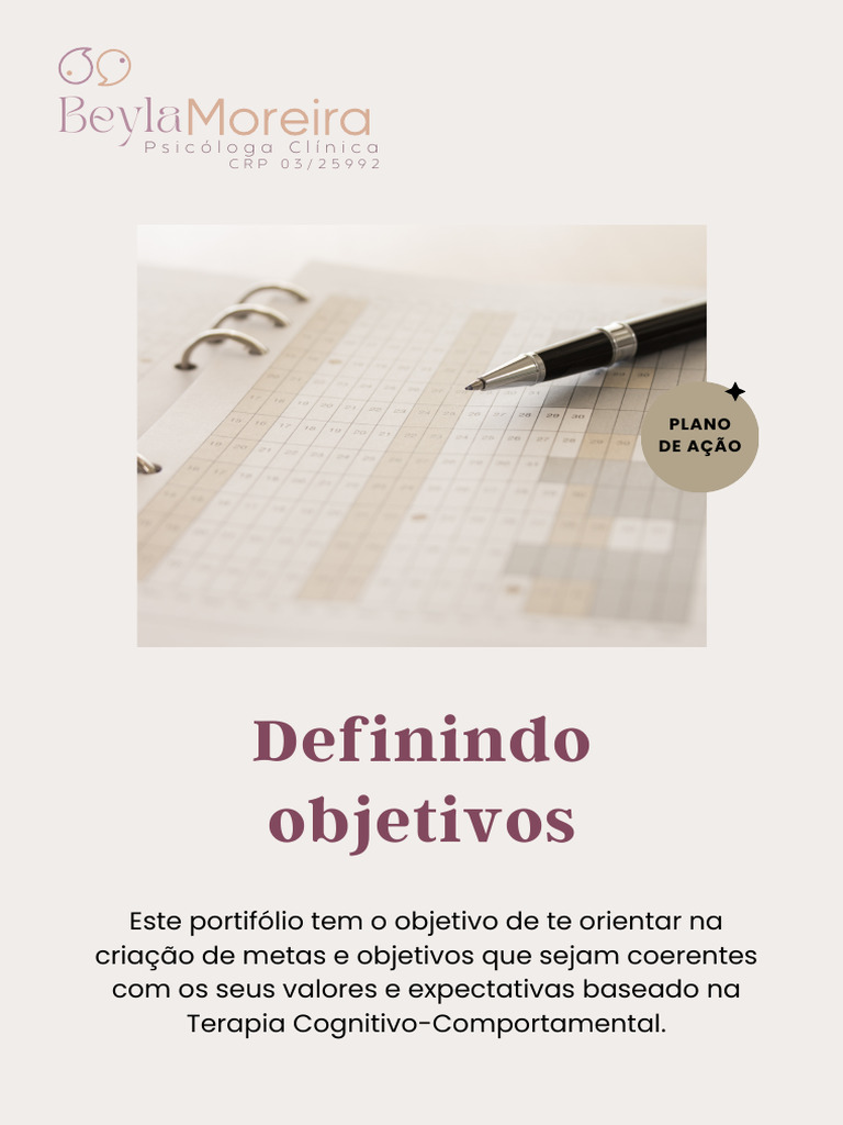 Objetivos e Metas | PDF | Ansiedade | Ciências comportamentais