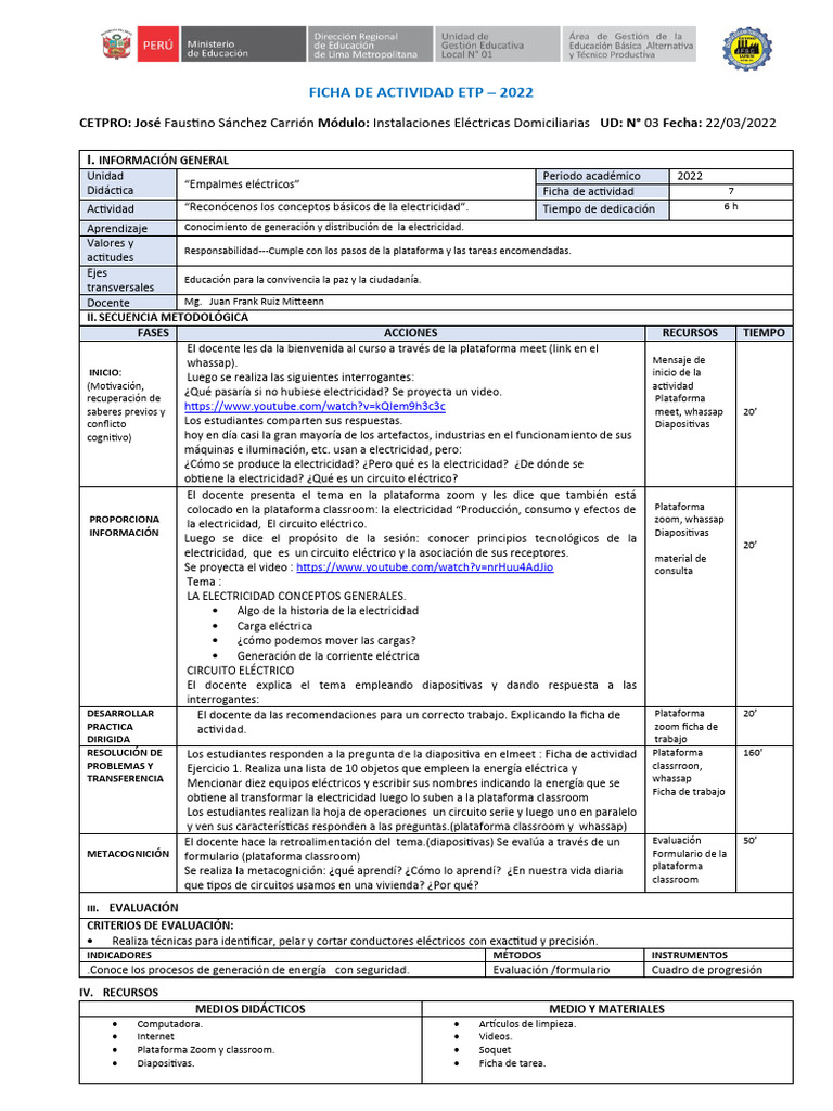 Ficha de Actividad 7 | PDF | Evaluación | Metacognición