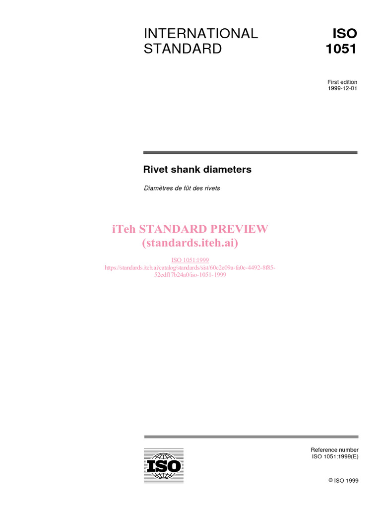 Iso 1051 1999 | PDF | International Organization For Standardization ...
