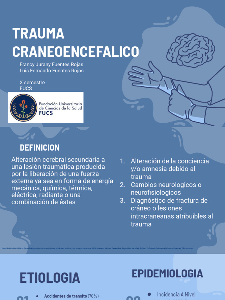 Trauma Craneoencefálico | Descargar gratis PDF | Lesión cerebral ...
