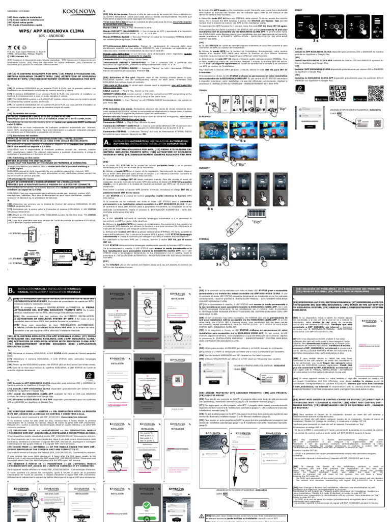 Guía Rápida de Instalación APP KOOLNOVA CLIMA 123-00281 - Nuova | Descargar gratis PDF | Google ...