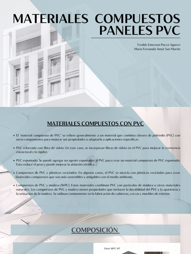 Paneles PVC | PDF | Material compuesto | pared