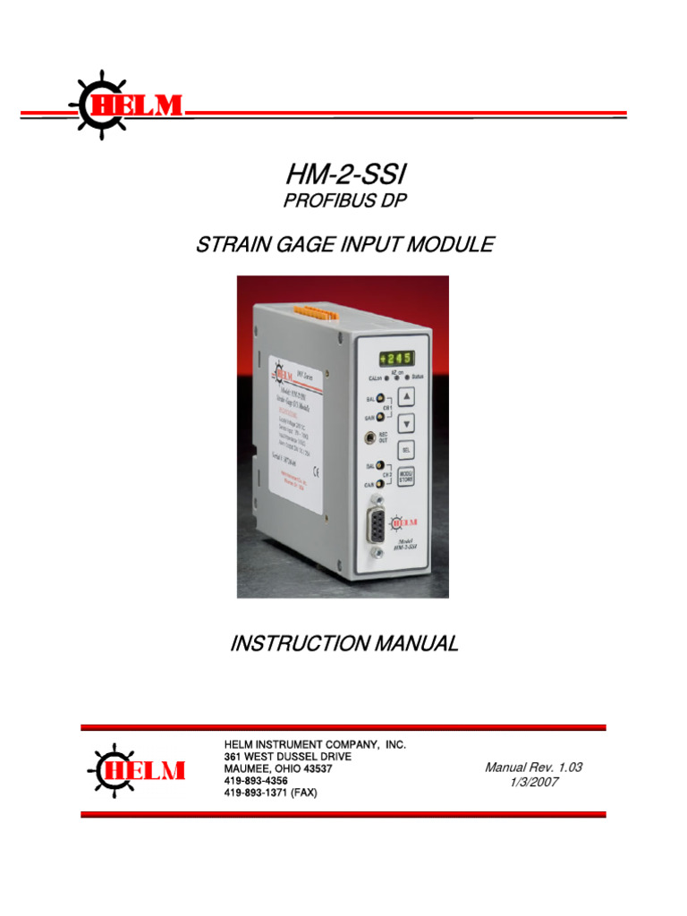 Hm2ssi Profibus DP | PDF | Input/Output | Information
