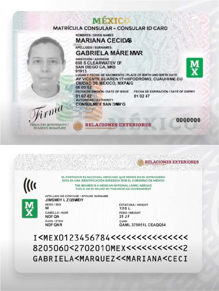 PE-ID-00016 - Matricula Consular | PDF