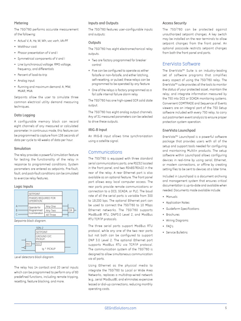 Multilin 750760-5-6 | PDF | Relay | Computer Network