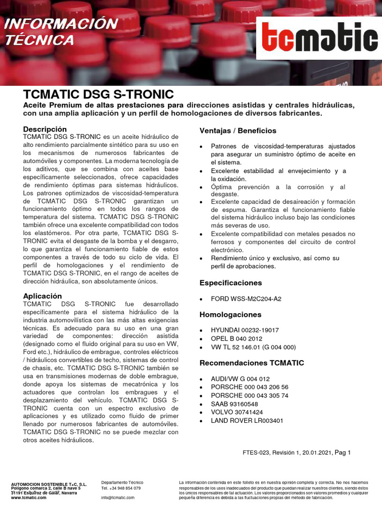 TCMATIC | PDF | Vehículos | Industria automotriz