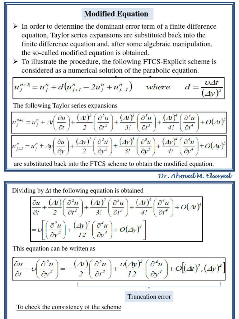 Lecture 7 - Elliptic Partial Differential Equation | PDF | Equations | Applied Mathematics