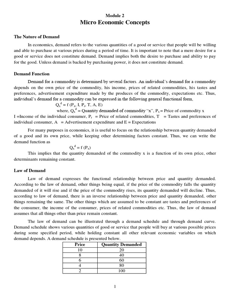 Demand Factors and Elasticity Explained | PDF | Demand | Demand Curve