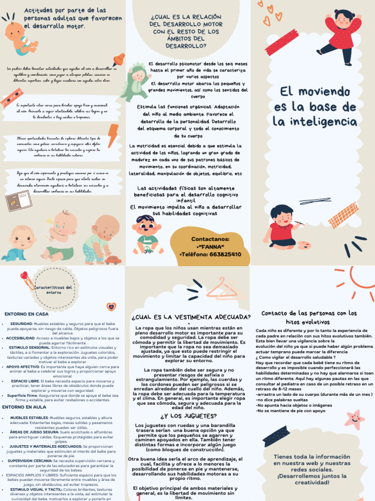 Folleto Infantil para Actividades Proyectos y Juegos Con Niños Doodle ...