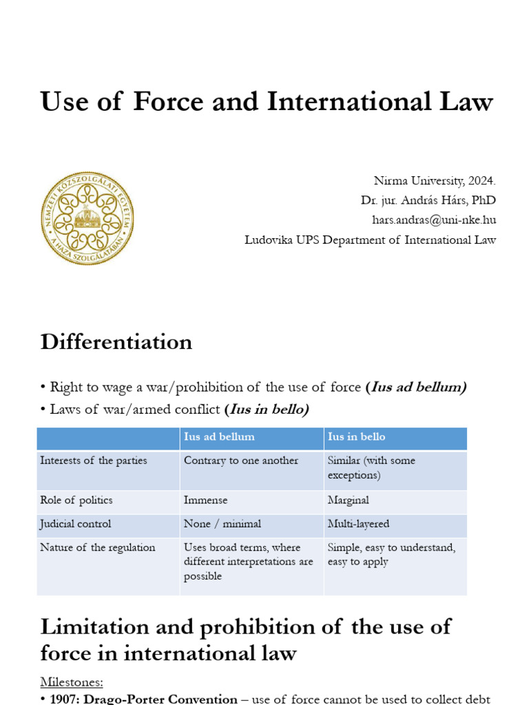 International Law on Use of Force | PDF | Responsibility To Protect ...