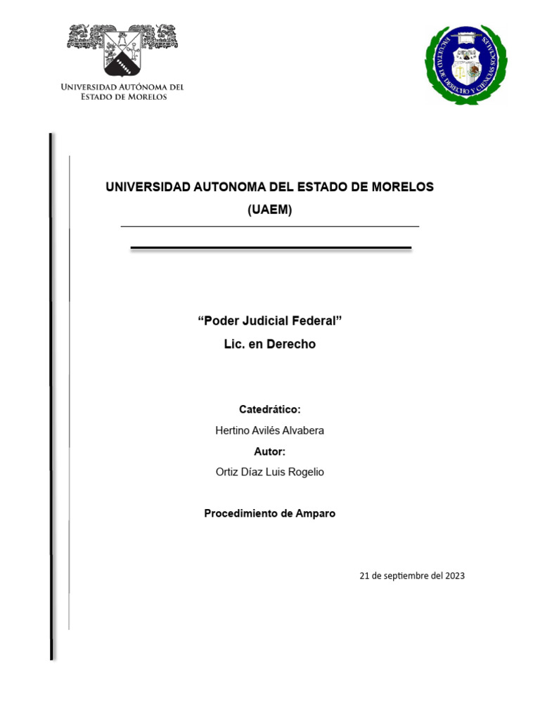 Estructura del Poder Judicial Federal en México | PDF | Ley ...