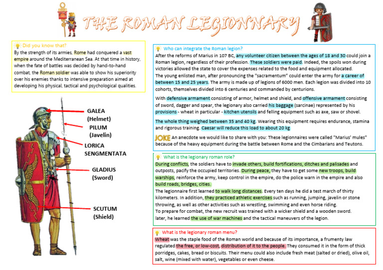 The Roman Legionnary | PDF | Roman Legion | Military