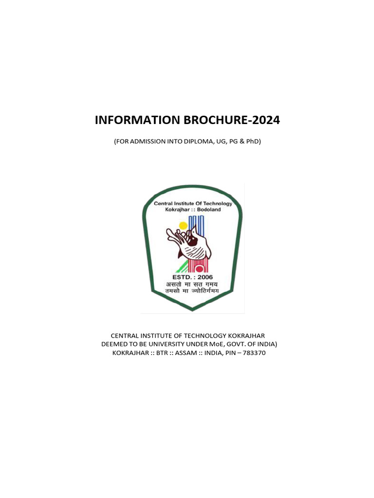 Information Brouchure Diploma Degree Master phd2024 | PDF | University And College Admission ...