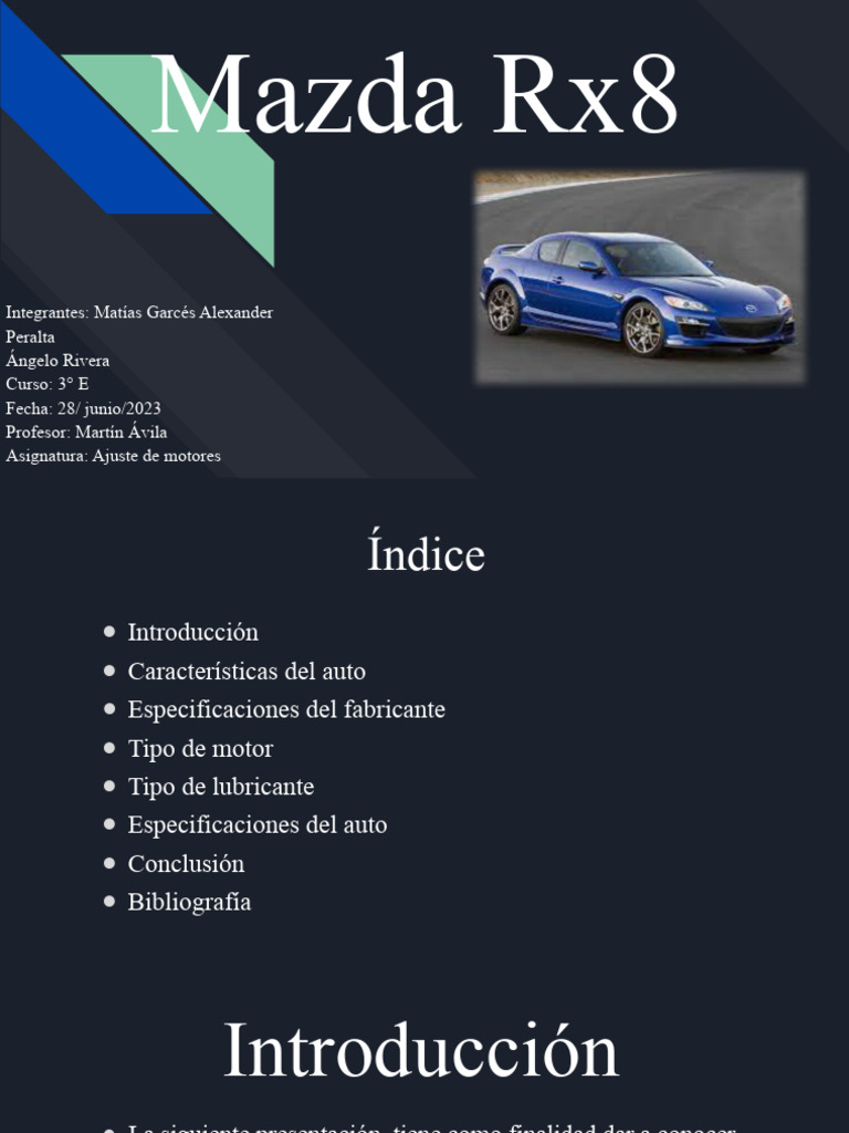 Mazda rx8 | PDF | Motores | Coche