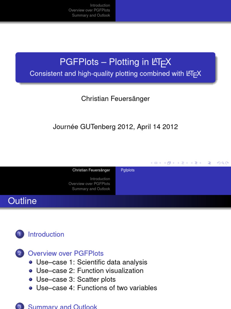 PGFPlots for LaTeX Users | PDF | Linear Regression | Errors And Residuals