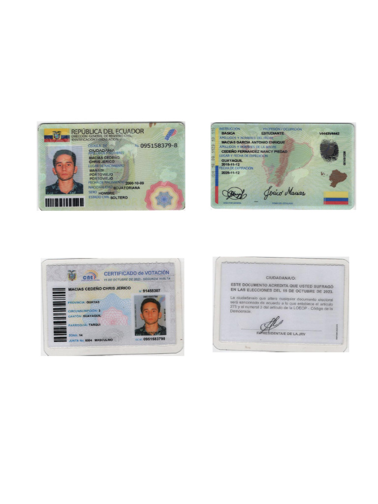 Chris Jerico Macias Cedeño Documentos L | PDF