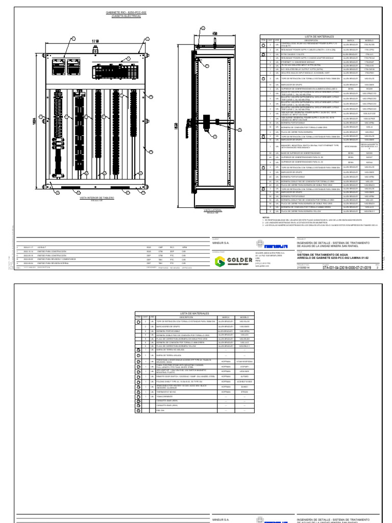 Ingeniería Detalle Tratamiento Agua | PDF