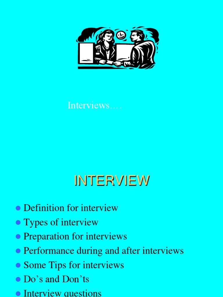 Interview | PDF | Interview | Body Language