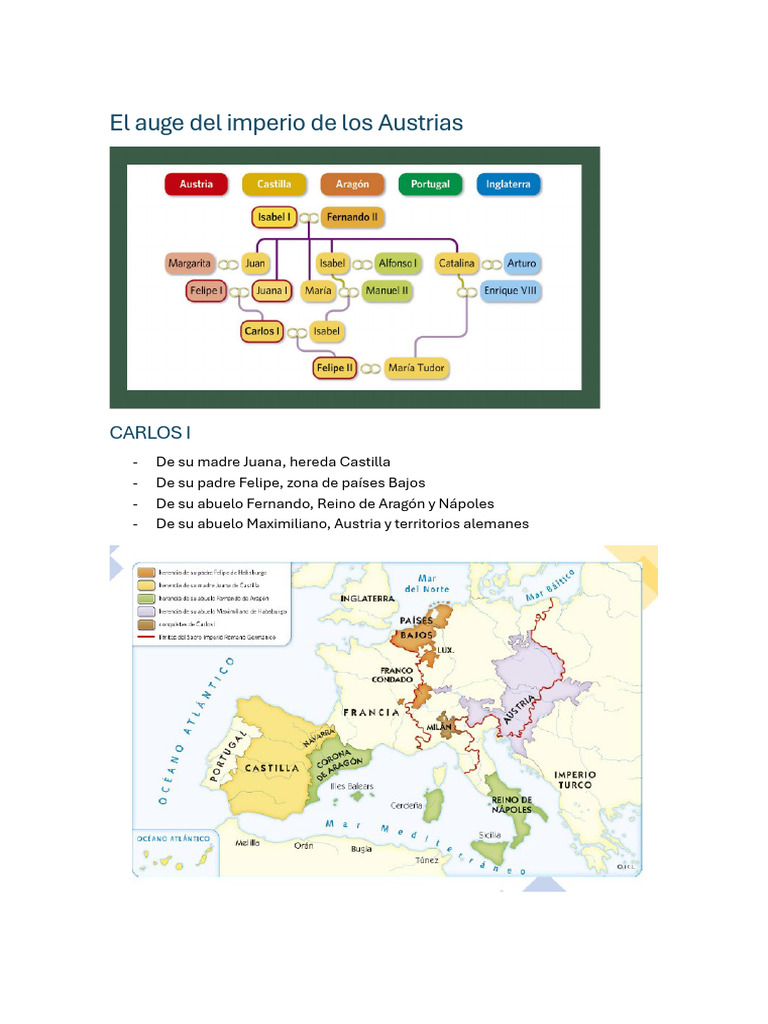 Los Austrias S Xvi Xvii España | PDF | Imperio español