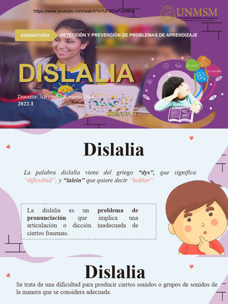 Dislalia: Tipos y Causas | PDF | Voz humana | Lingüística