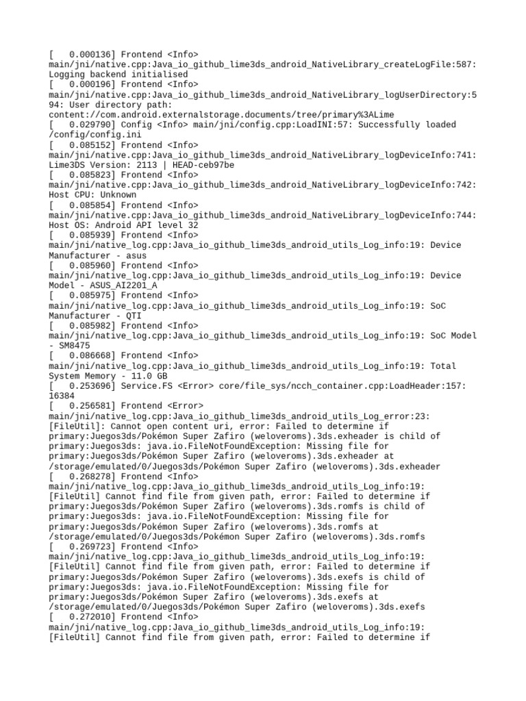 Lime3ds Log | PDF | Computer Science | System Software