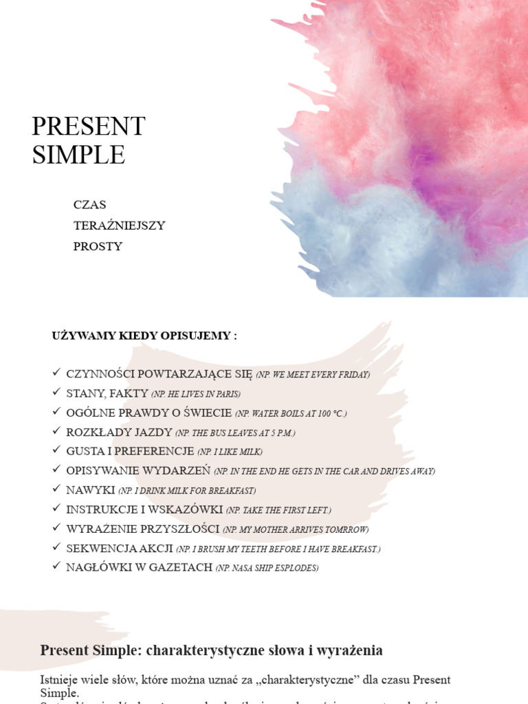 Present Simple Prezentacja | PDF