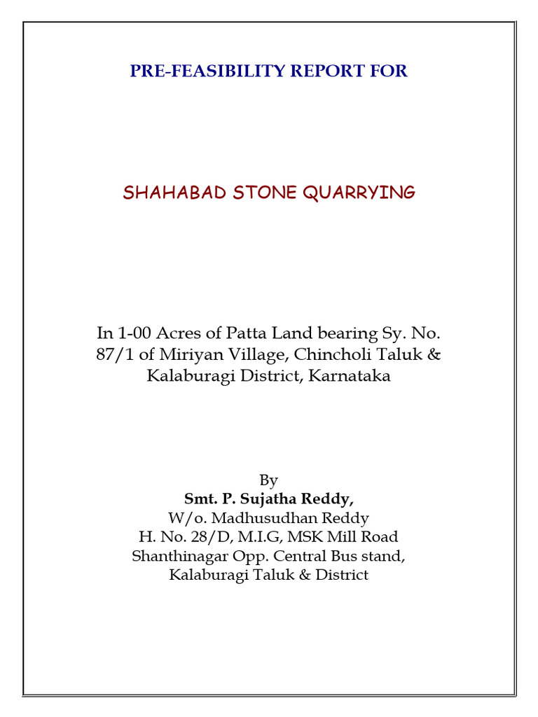 PFD File | PDF | Mining | Rock (Geology)