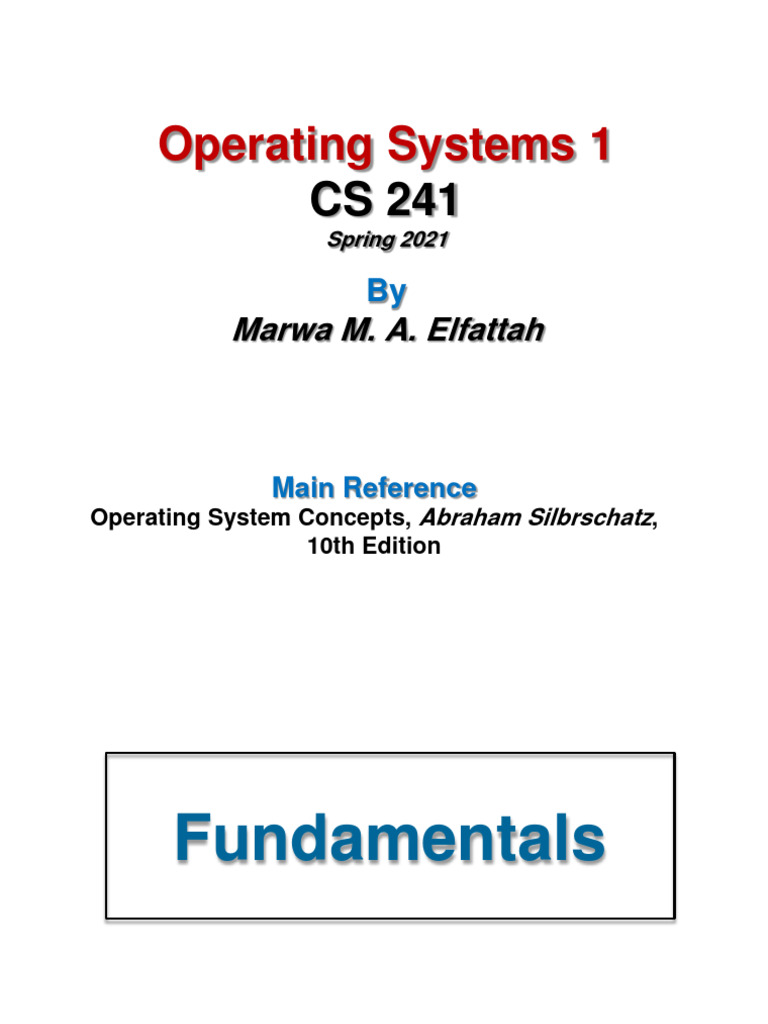 02 Fundamentals | PDF | Operating System | Kernel (Operating System)
