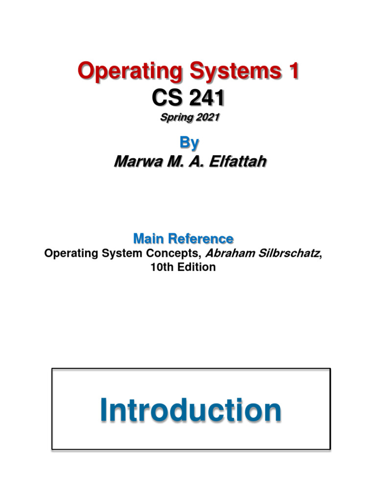 01_Introduction | PDF | Central Processing Unit | Multi Core Processor