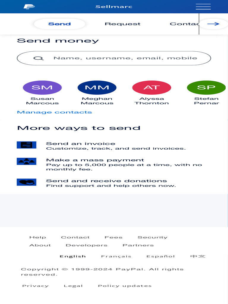 PayPal Send Money | PDF