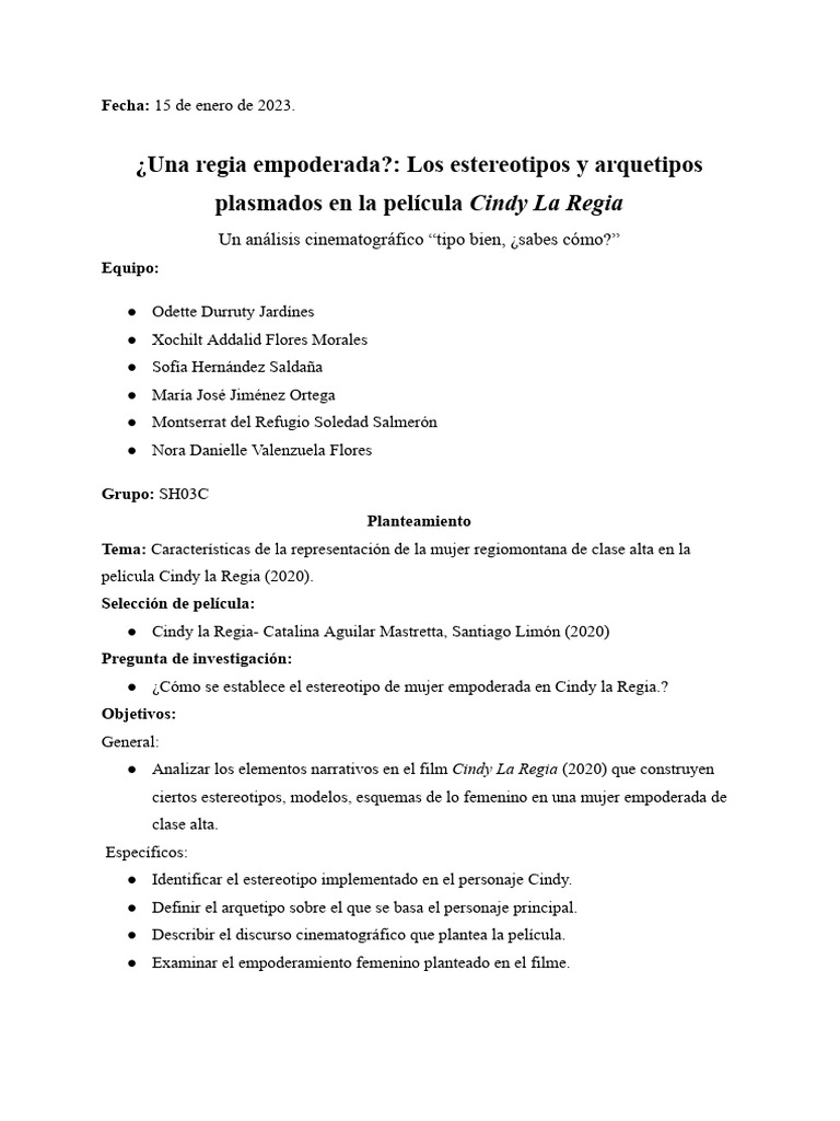 ¿Una Regia Empoderada?: Los Estereotipos y Arquetipos Plasmados en La ...