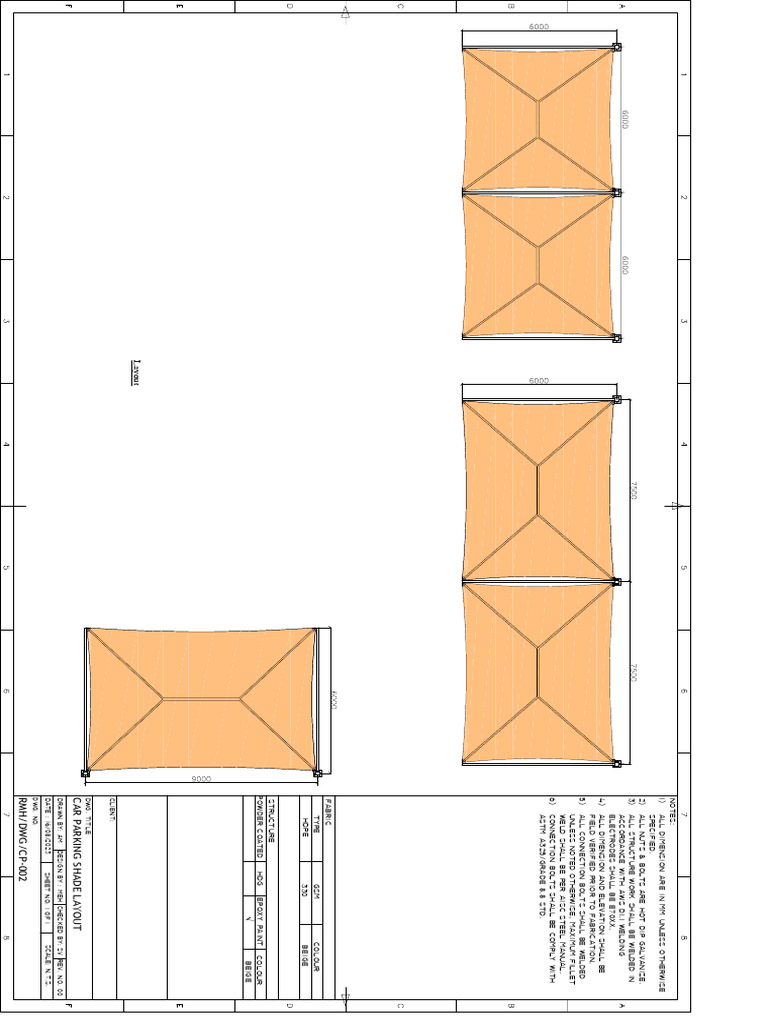 CAR PARKING SHADE Layout | PDF