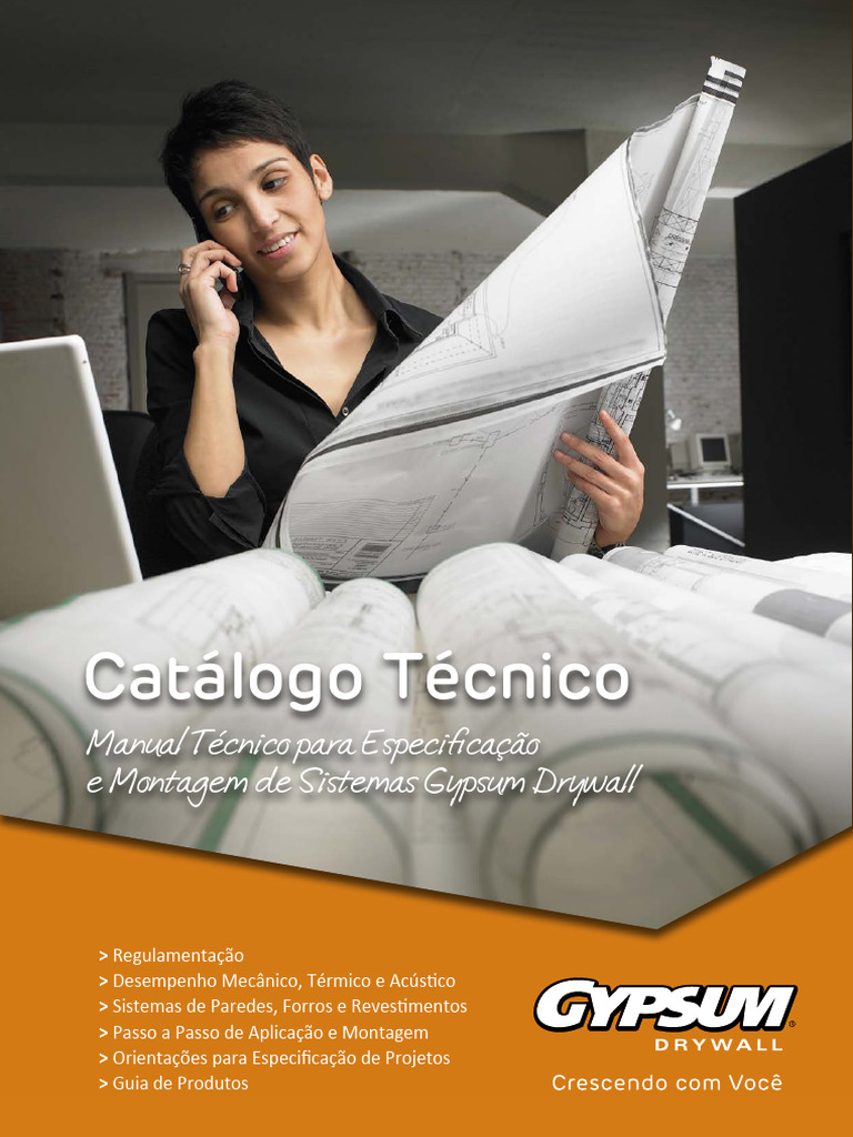 Catalogo Tecnico Gypsum | PDF | Drywall | Som
