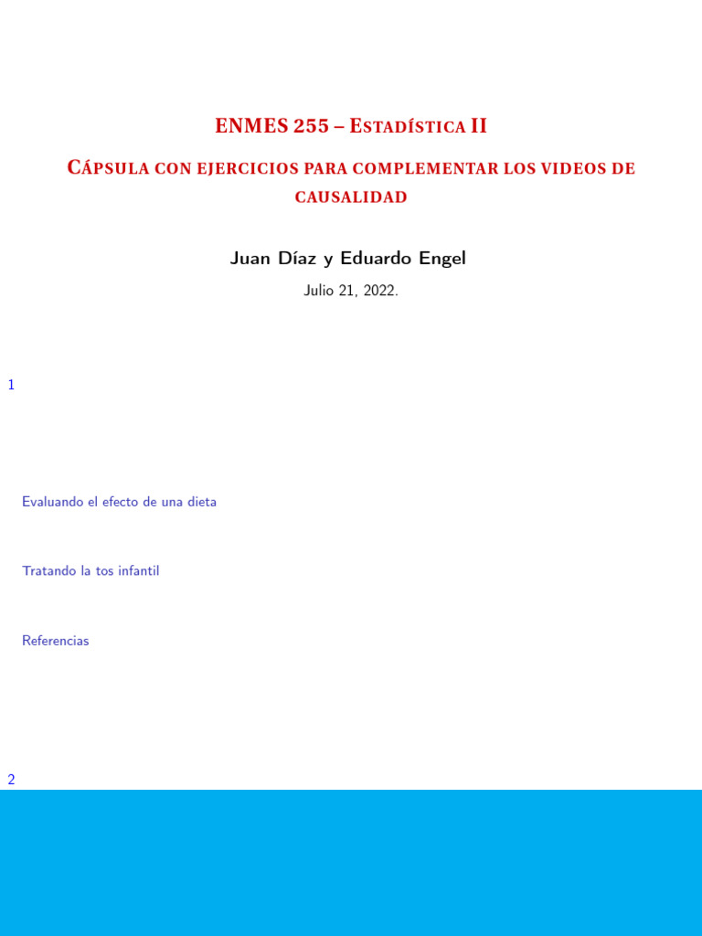 1. C psula Causalidad | PDF | Prueba T de Student | Valor P