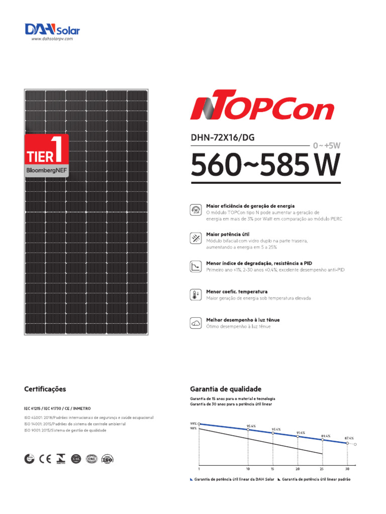 Dah - 570wp - Dhn-72x16dg | PDF