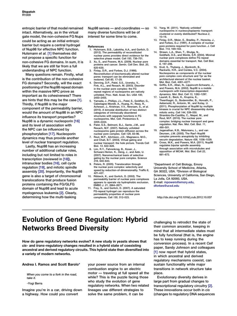 Evolution-of-Gene-Regulation--Hybrid-Networks-Breed-Diver_2012_Current ...