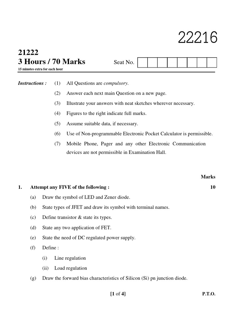 2022 Summer Question Paper (Msbte Study Resources) | PDF | Rectifier ...