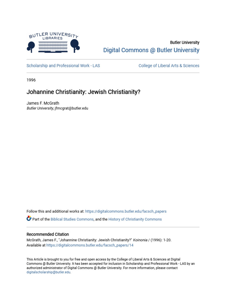 Johannine Christianity - Jewish Christianity | Download Free PDF ...