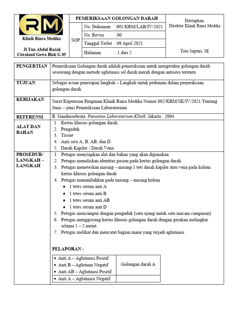 Golongan Darah Pdf