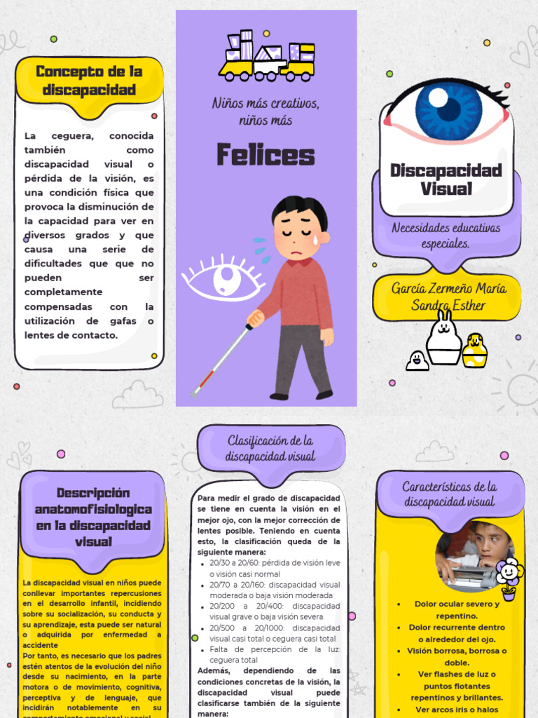 Características de la Discapacidad Visual | PDF | Percepción visual ...
