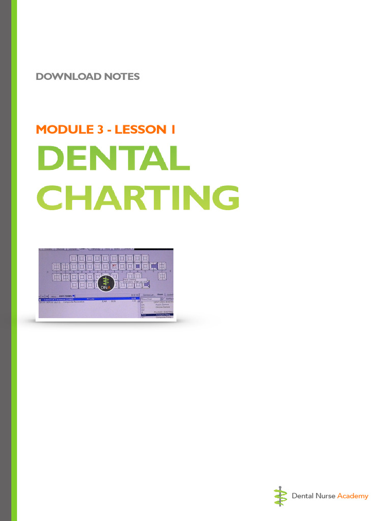 DLN 3 1 Dental Charting | PDF | Tooth | Dentistry Branches