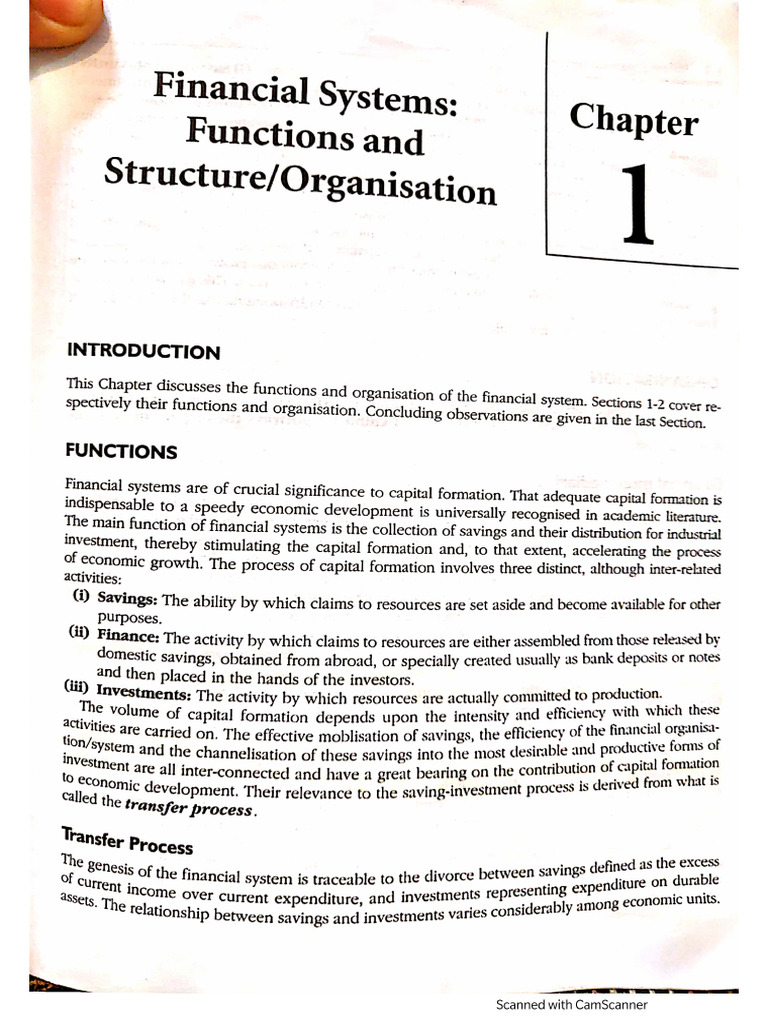 Introduction To Financial System and Its Constituents | PDF