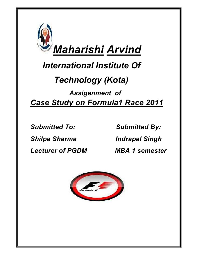 Case Study On f1 Race | PDF | Formula One | Racing