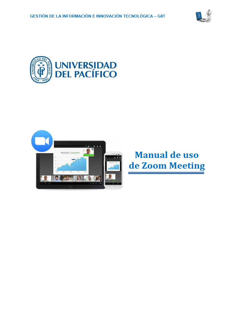 Manual de Acceso y Uso de Zoom | PDF | Videotelefonía | Ventana ...