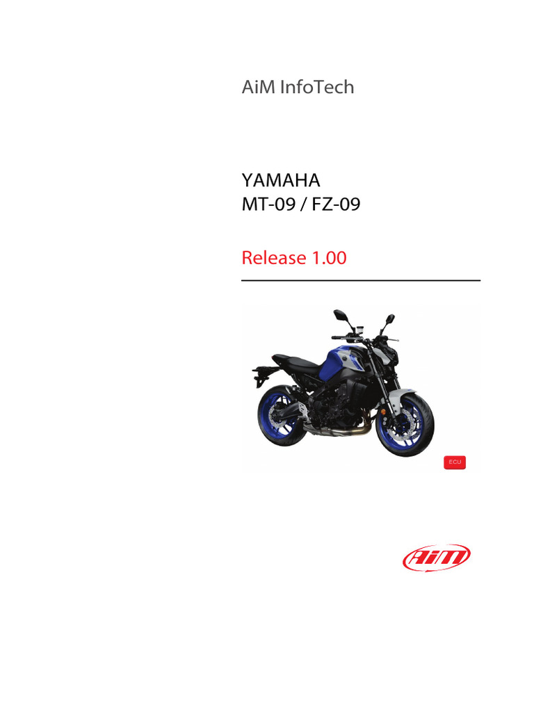 Yamaha FZ MT 09 All Models Ecu Eng 100 | PDF | Throttle | Engineering