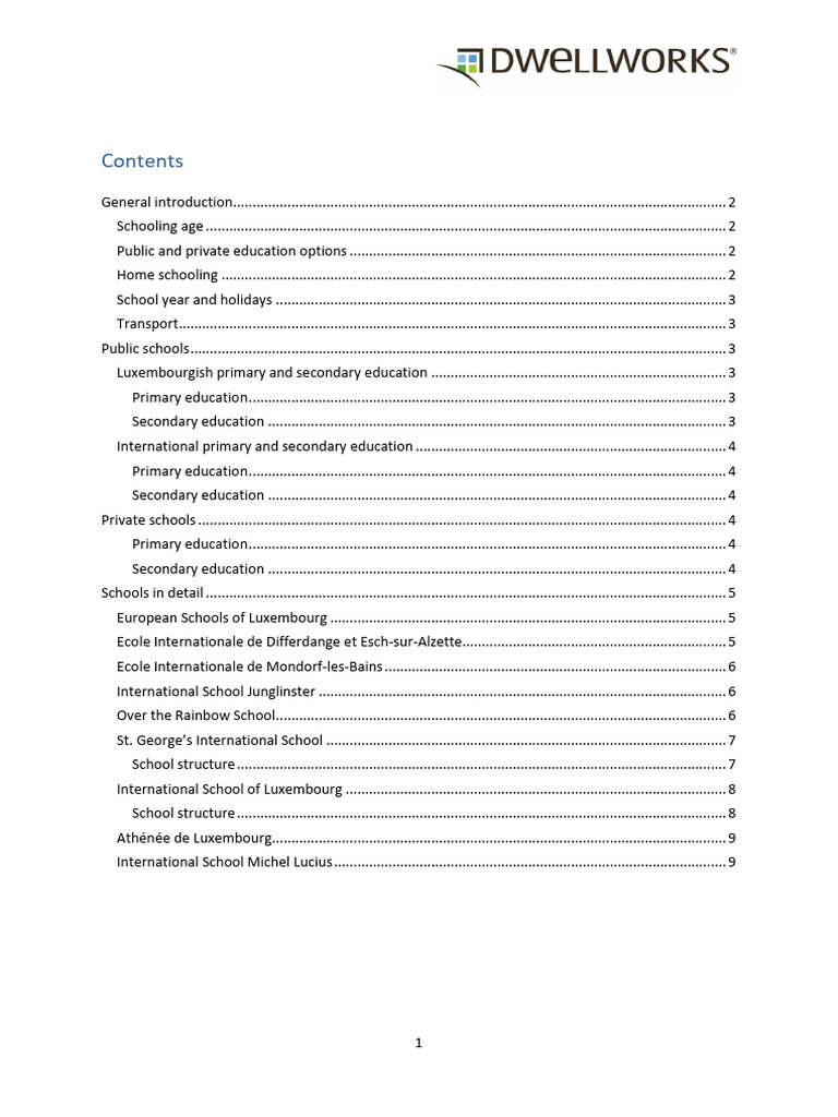 Dwellworks School Guide 2020 | PDF | Schools | Middle Schools