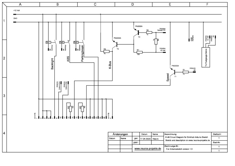 E46-Simhubsketch-Schaltplan | PDF