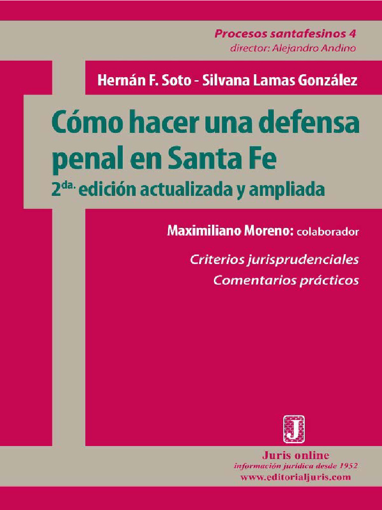 Como Hacer Una Defensa Penal en - Hernan F. Soto | PDF